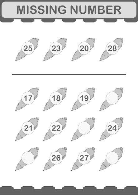 Vibrant Pencil Shapes Showcasing Missing Numbers | Jiffy Designs