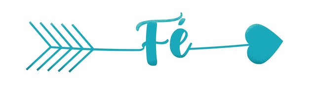 Elegant Turquoise Arrow and Cursive Letter Fe Symbol | Jiffy Designs