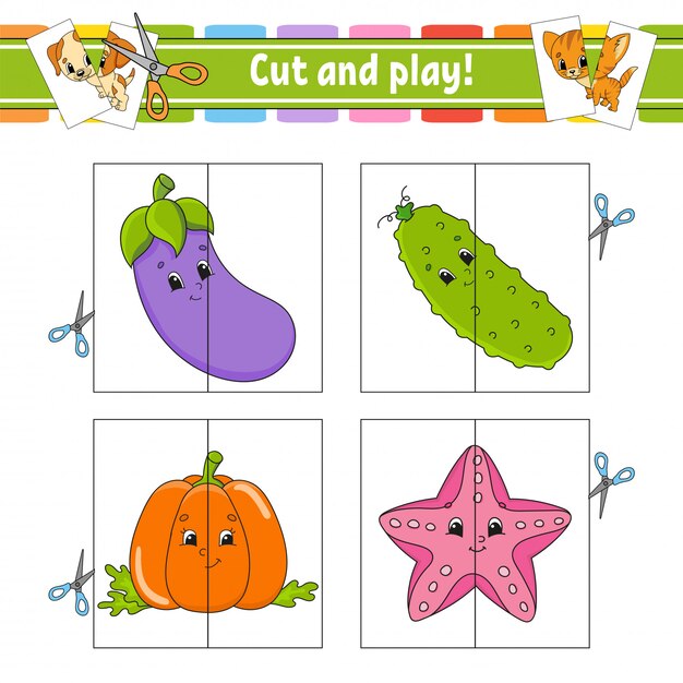 Cute Vegetable and Fruit Cut-Out Collection for Crafting | Jiffy Designs