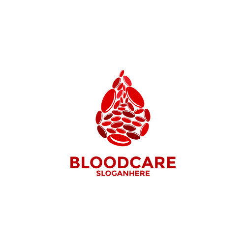 Blood Donor Logo Designs Template, Blood Donation, Blood Drop Logo ...