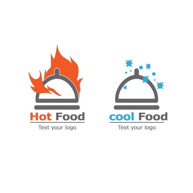 Sizzling Plates and Chilling Delights: Contrasting Food Logos | Jiffy ...