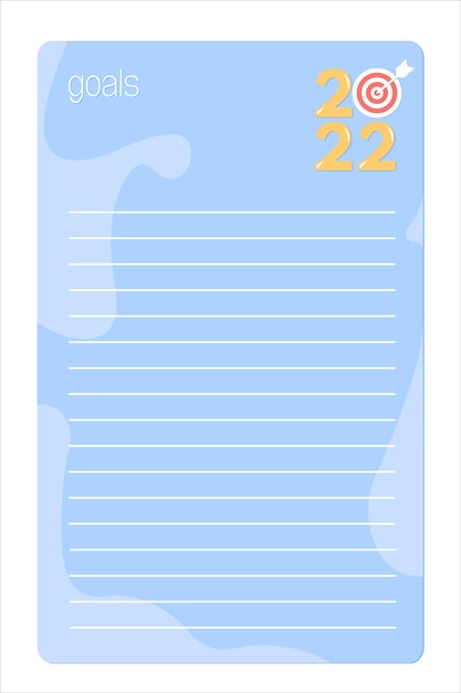 Vibrant 2022 Goal Setting Template with Targets and Checklist | Jiffy ...