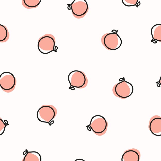 Playful Peach Polka Dot Pattern | Jiffy Designs