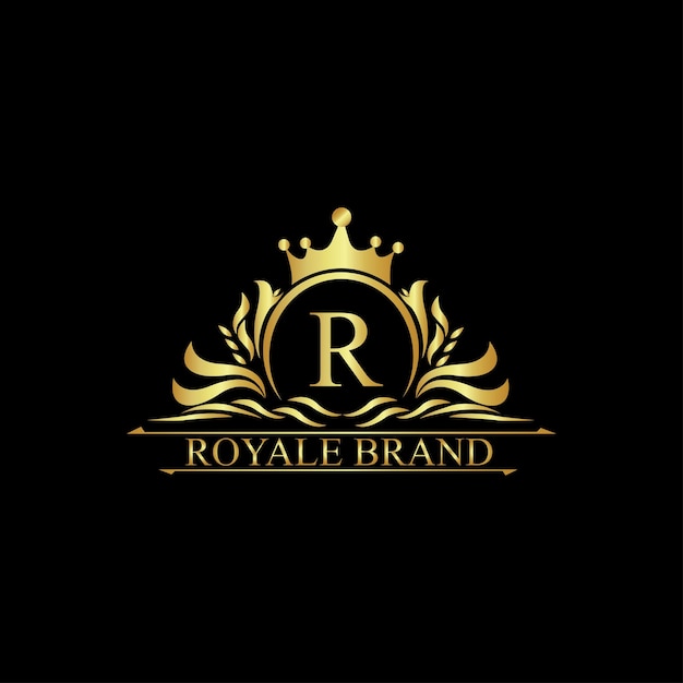 Elegant Regal Crest with Flourishing Monogram | Jiffy Designs