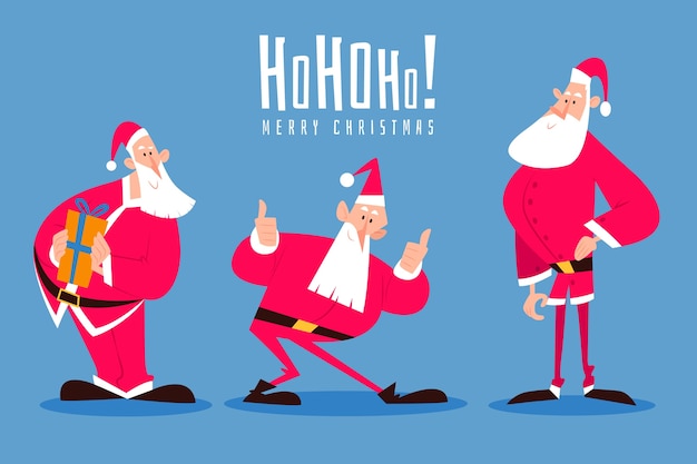 Cheerful Santa Clauses Spreading Holiday Cheer | Jiffy Designs