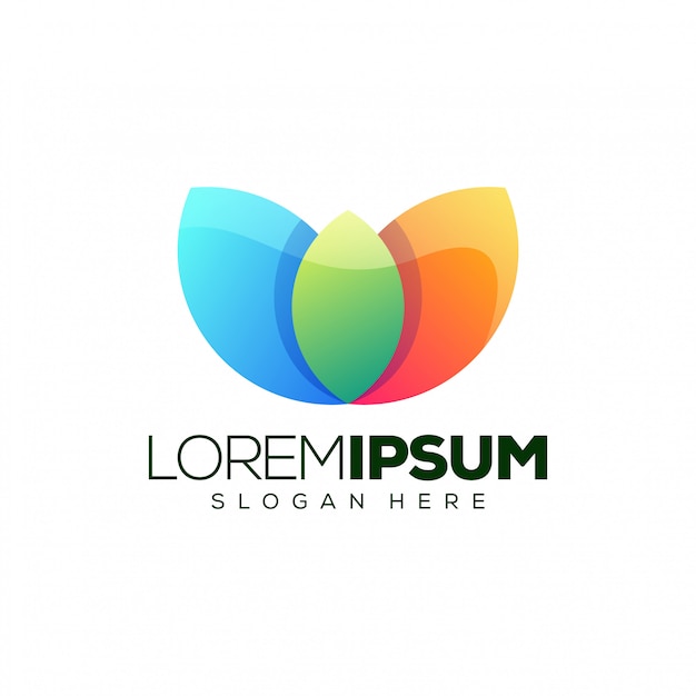 Vibrant Petal Logo with Captivating Color Gradients | Jiffy Designs