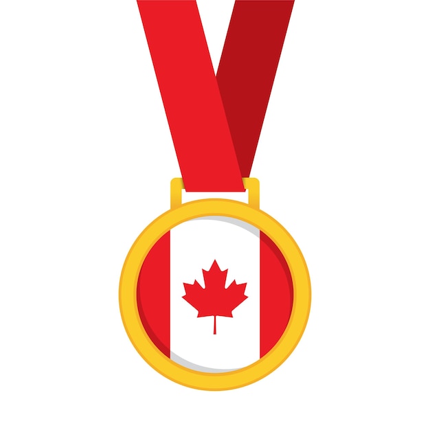 Patriotic Canadian Medal with Maple Leaf Symbol | Jiffy Designs