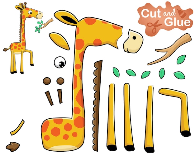Vibrant Giraffe Cut-and-Glue Craft Collection | Jiffy Designs