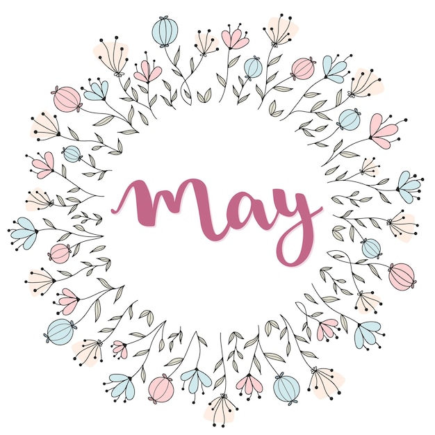 Delightful Floral Wreath Celebrating the Month of May | Jiffy Designs