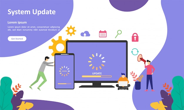 Vibrant Illustration of Digital Device Updates and Maintenance | Jiffy ...
