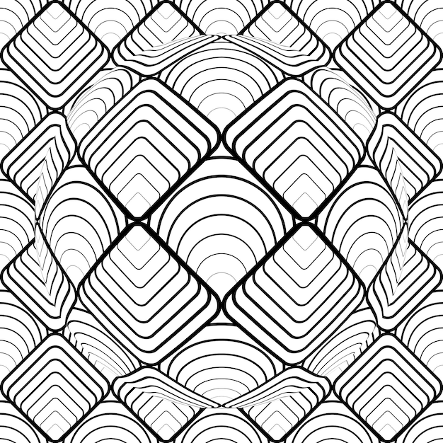 Mesmerizing Geometric Pattern of Interlocking Diamonds | Jiffy Designs
