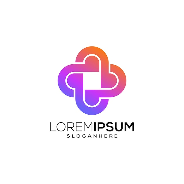 Vibrant Interlocking Geometric Shapes Logo Design | Jiffy Designs