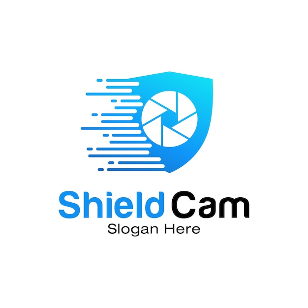 Dynamic Shield Camera Logo with Swooshing Shutter Effect | Jiffy Designs