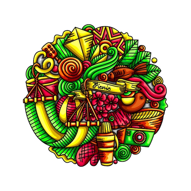Vibrant Geometric Fruit and Vegetable Collage | Jiffy Designs