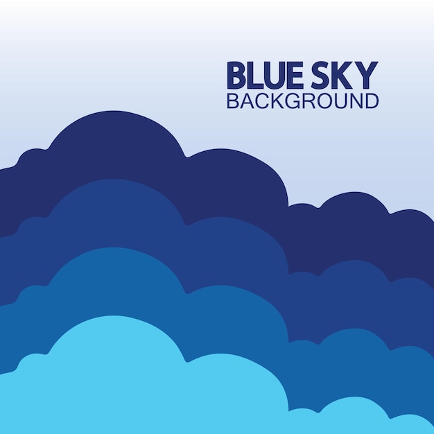 Vibrant Blue Sky Background with Layered Cloud Formations | Jiffy Designs
