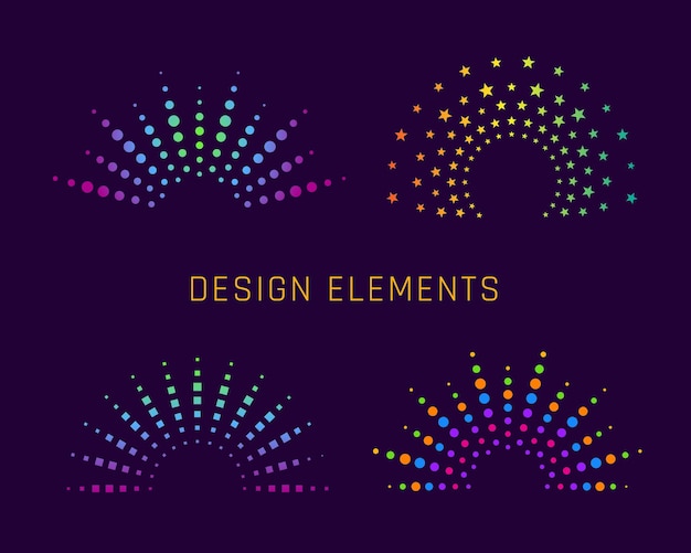 Vibrant Starburst Designs in Colorful Dot Patterns | Jiffy Designs
