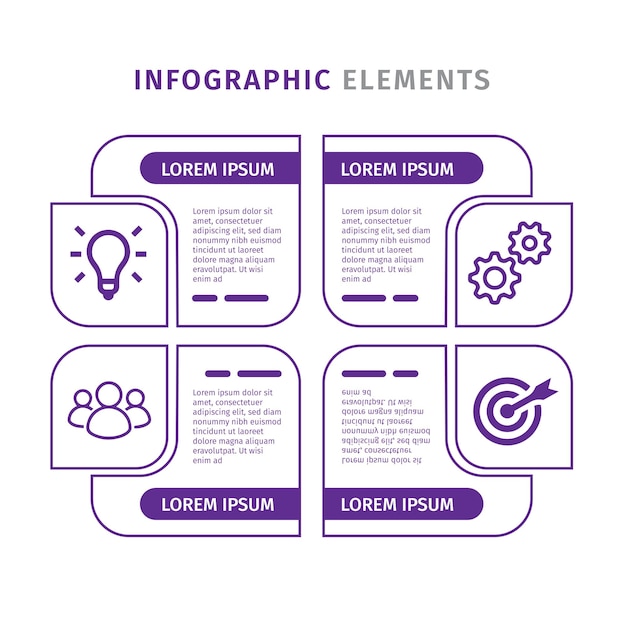 Vibrant Infographic Tiles with Engaging Icons and Text | Jiffy Designs