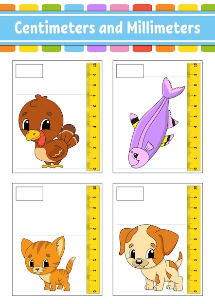 Adorable Animal Measurement Tools: Centimeters and Millimeters | Jiffy ...