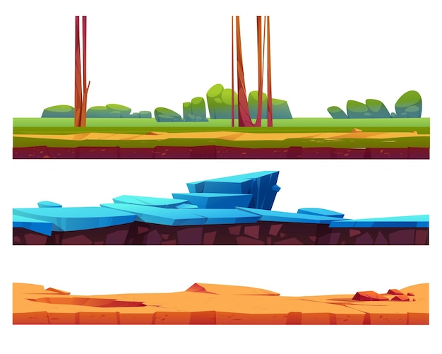 Vibrant Landscape Illustrations with Diverse Terrain Designs | Jiffy ...