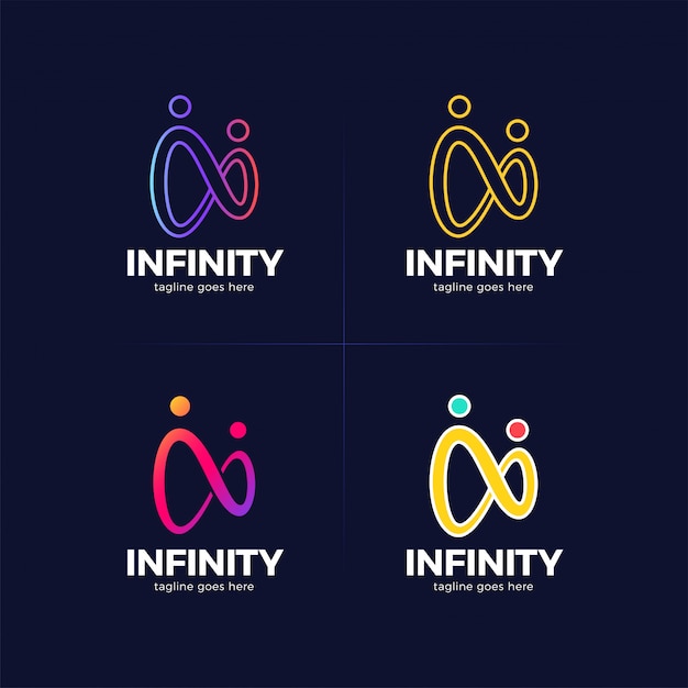Vibrant Infinity Symbols in Diverse Color Schemes | Jiffy Designs