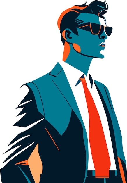 Stylish Businessman in Trendy Attire and Eyewear | Jiffy Designs