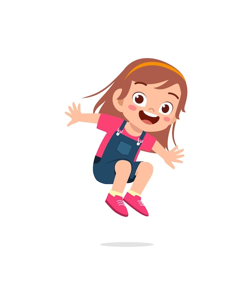 Cheerful Young Girl Jumping with Joy | Jiffy Designs