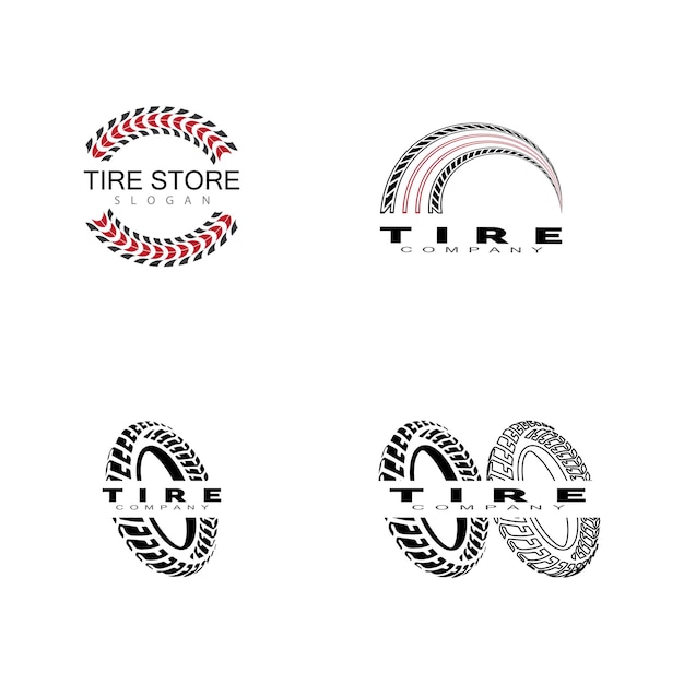 Vintage Tire Shop Logos with Retro Tire Tread Designs | Jiffy Designs