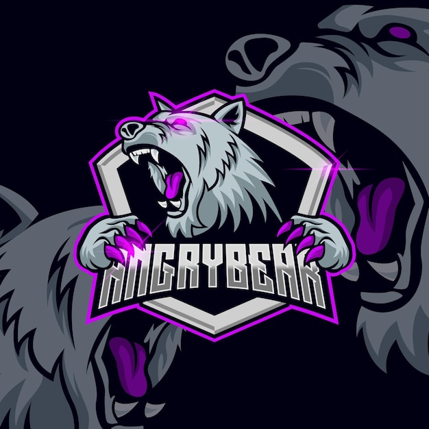 Fierce Howling Wolf Esports Gaming Logo | Jiffy Designs