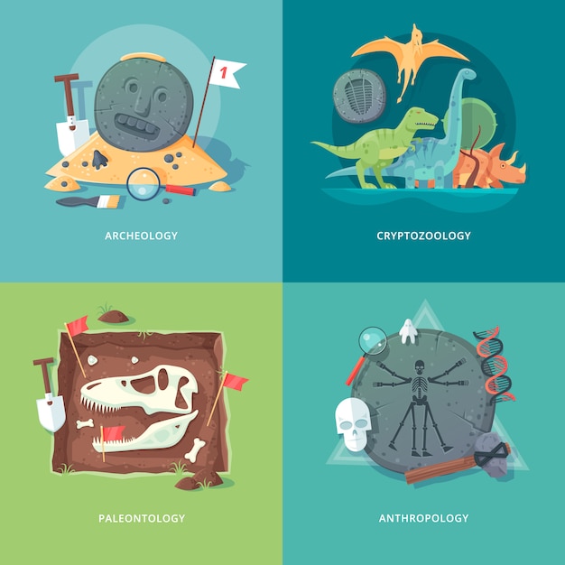 Vibrant Collection of Emblematic Icons Representing Scientific ...