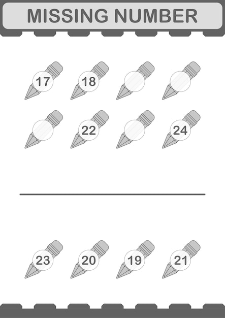 Engaging Pencil Puzzle: Uncover the Missing Number | Jiffy Designs