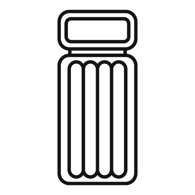 Minimalist Striped Thermos Outline | Jiffy Designs