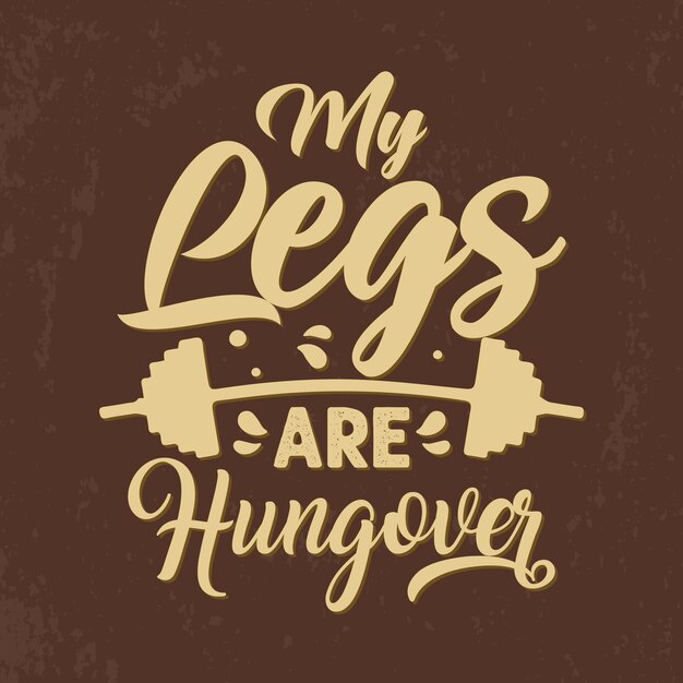 Humorous Legs-Themed Typography Design | Jiffy Designs