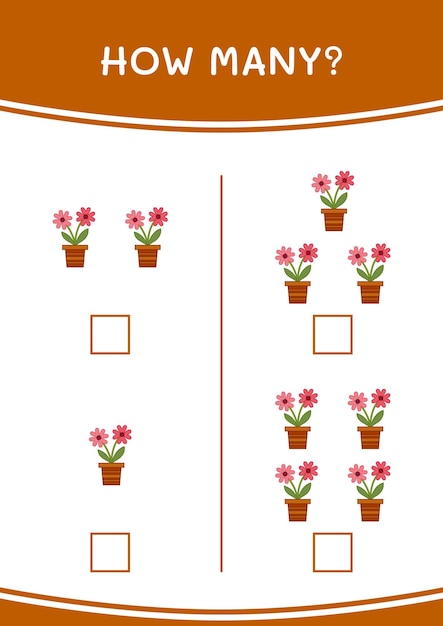 Counting Colorful Flower Pots: A Visual Puzzle | Jiffy Designs