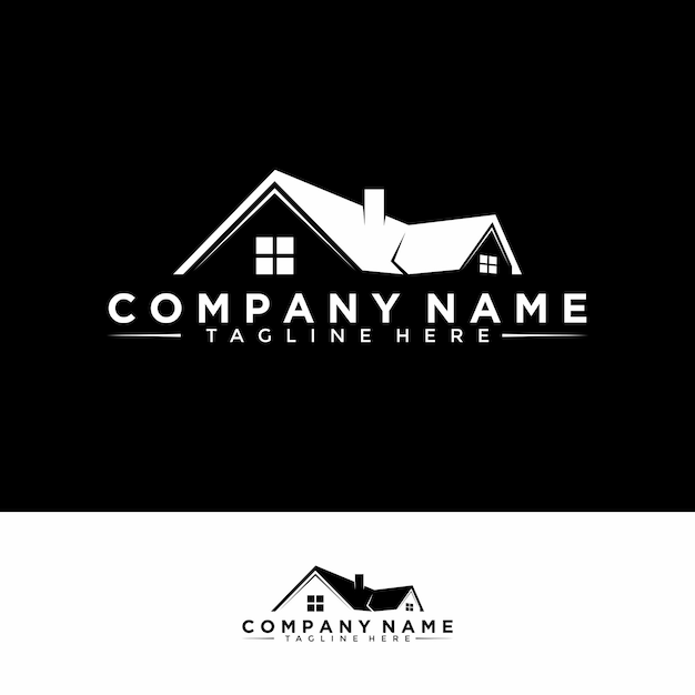 Minimalist House-Shaped Logo for Real Estate and Home Services | Jiffy ...