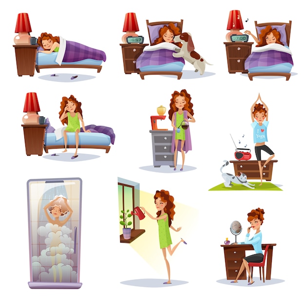 Charming Cartoon Illustrations of Daily Life at Home | Jiffy Designs