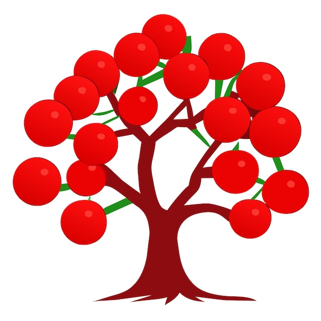 Vibrant Red Berry Tree with Lush Foliage | Jiffy Designs