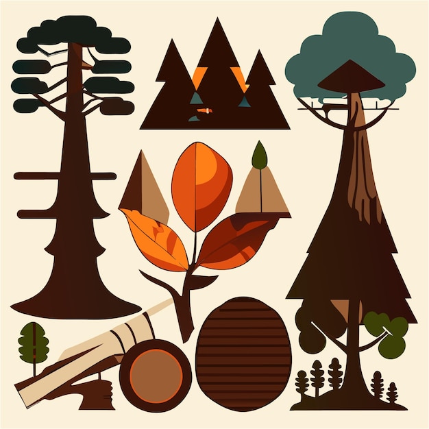 Captivating Collection of Stylized Nature Elements | Jiffy Designs