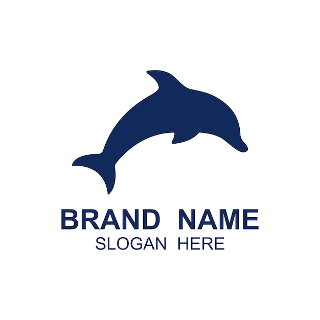Elegant Navy Blue Dolphin Logo for Premium Branding | Jiffy Designs