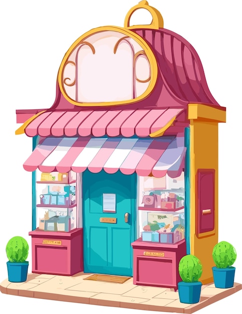 Charming Whimsical Storefront with Vibrant Colors and Decor | Jiffy Designs