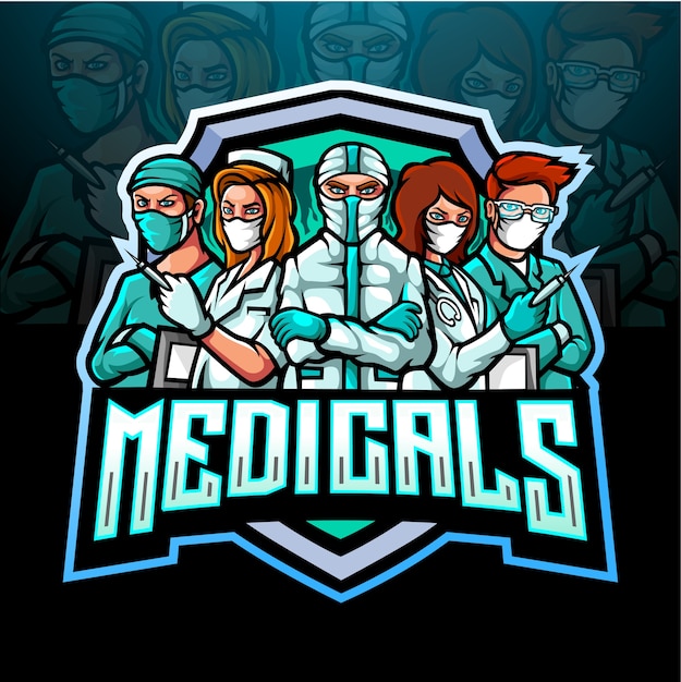 Heroic Medical Team Emblem for Inspiring Healthcare Professionals ...