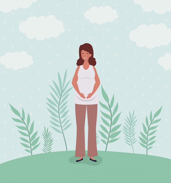 Serene Nature Backdrop with Expectant Mother | Jiffy Designs