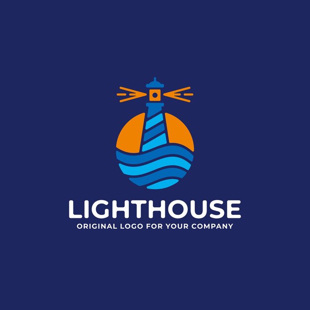 Vibrant Lighthouse Logo for Coastal Branding | Jiffy Designs