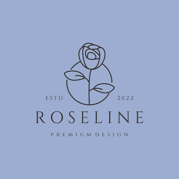 Elegant Rose Emblem: Timeless Premium Design | Jiffy Designs