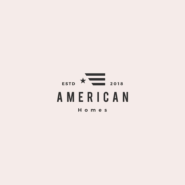 Iconic American Homes Logo with Timeless Design | Jiffy Designs