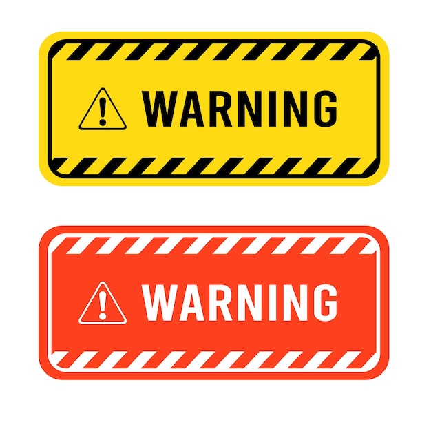 Striking Warning Signs with Bold Hazard Symbols and Text | Jiffy Designs