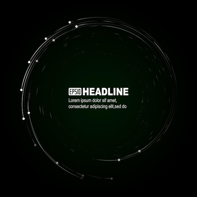 Sleek and Sophisticated Circular Headline Design | Jiffy Designs