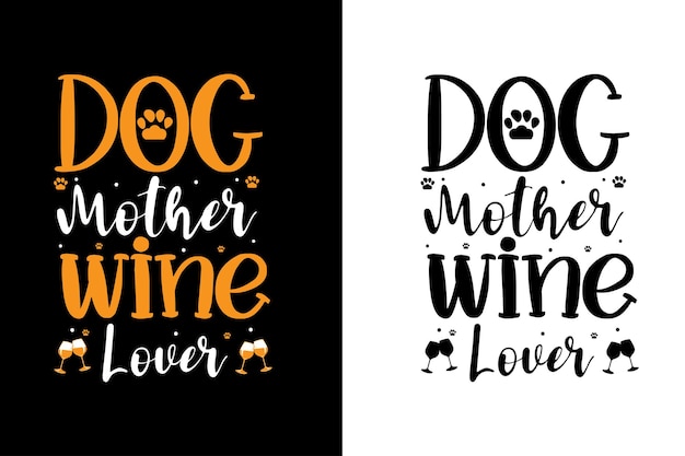 Vibrant Text Design for Dog Owners and Wine Enthusiasts | Jiffy Designs