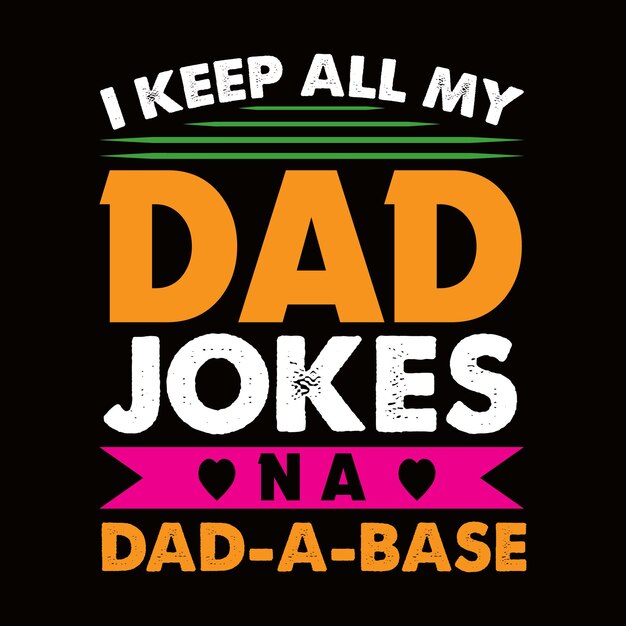 Vibrant Dad Joke Graphic with Playful Typography | Jiffy Designs