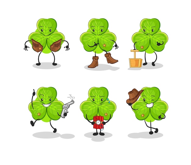 Vibrant Shamrock Characters Showcasing Diverse Expressions and ...