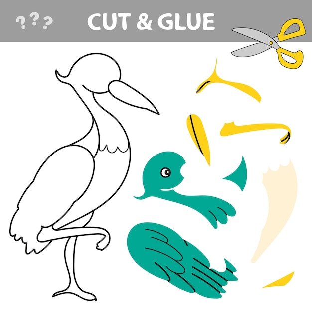 Colorful Cut-and-Glue Pelican Craft Kit | Jiffy Designs
